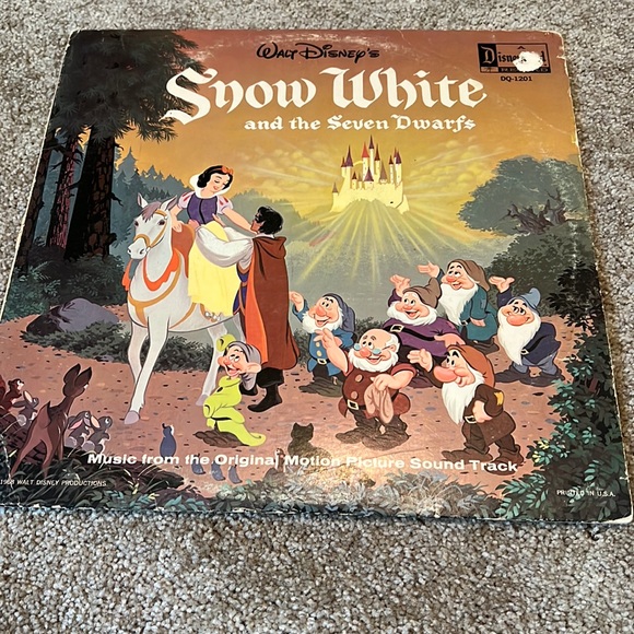 Disney | Media | Vintage Waltdisneys Snow White And The Seven Dwarfs Lp ...